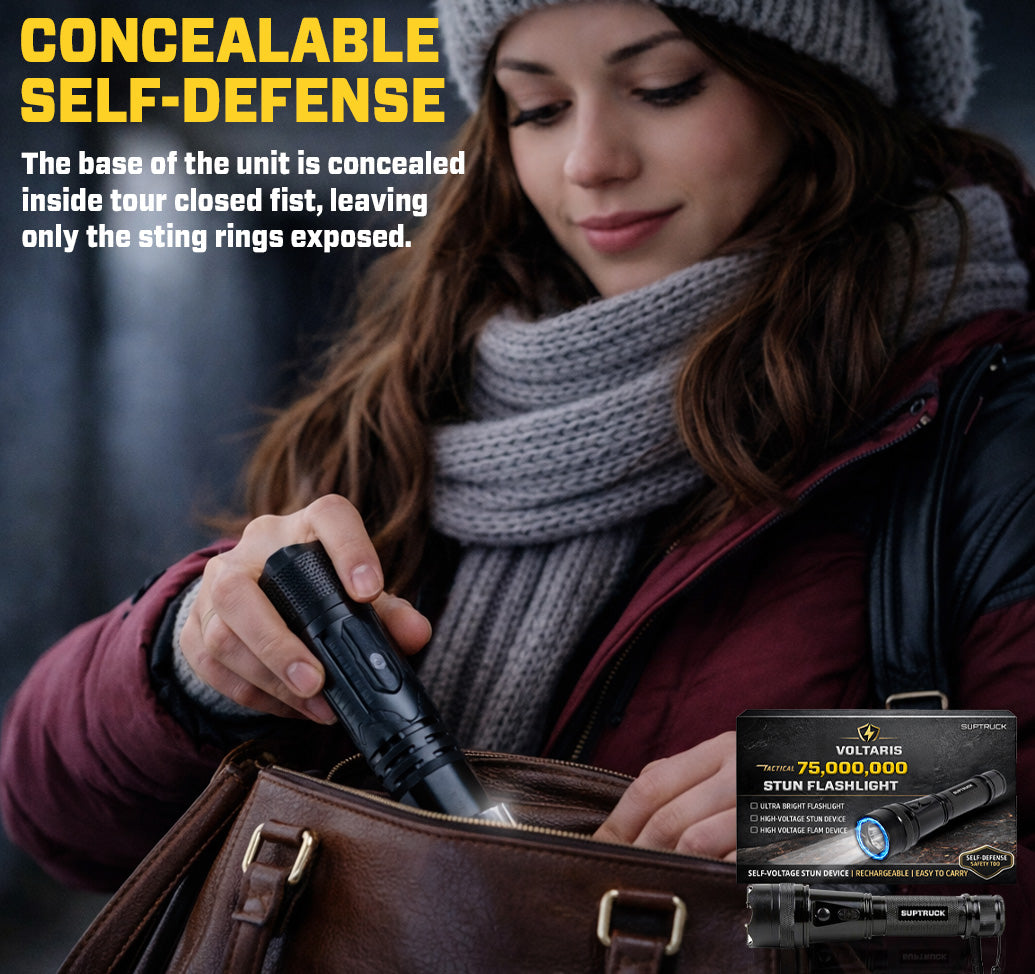💥 2026 New Year Sale 75% OFF ️🔦 Voltaris 75M Stun Flashlight ⚡ – HPV Care
